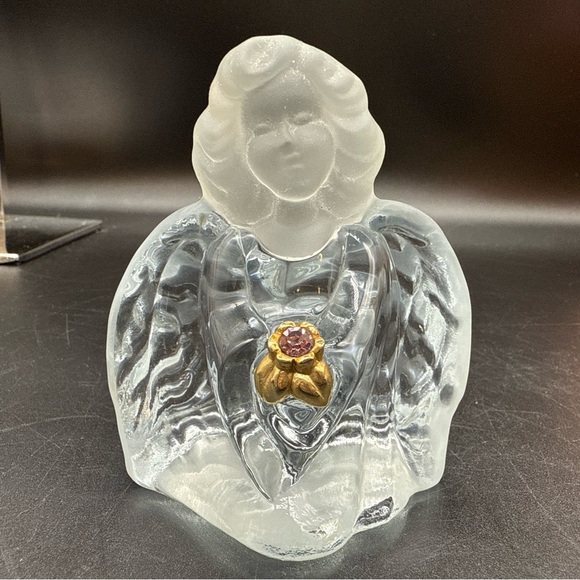 Fenton | Accents | Fenton Birthstone Angel Amethystfeb Figurine Clear ...